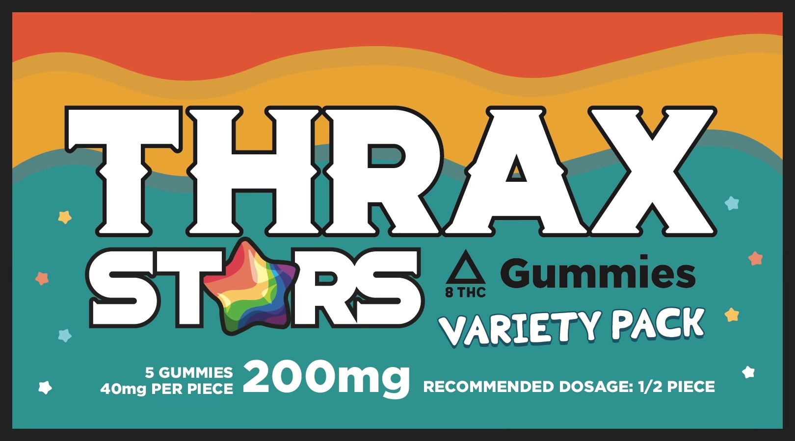 Small variety bag (5 count, 200mg) - Thrax CBD